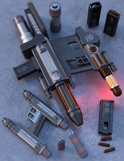 Sci Fi Dual Weapons › daz studio