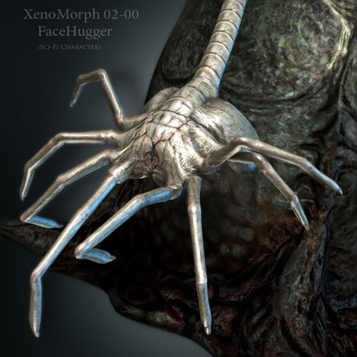 XenoMorph 02-00 FaceHugger › daz studio
