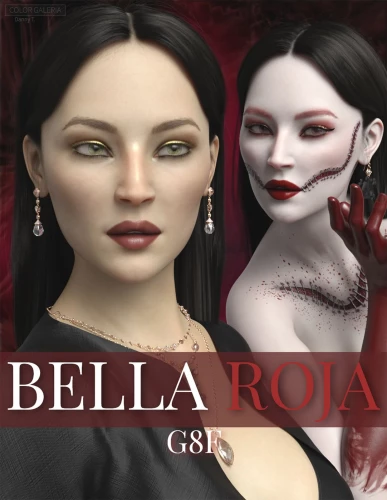 Bella Roja for Genesis 8 Female › daz studio