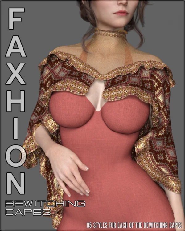 Faxhion – dForce Bewitching Capes › daz studio