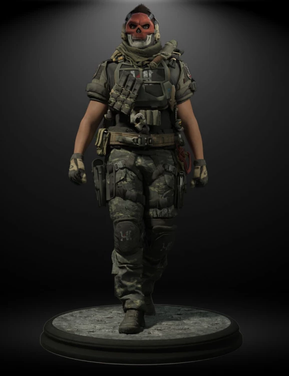 COD MW 2 Soap Red Team DAZ G8M › daz studio