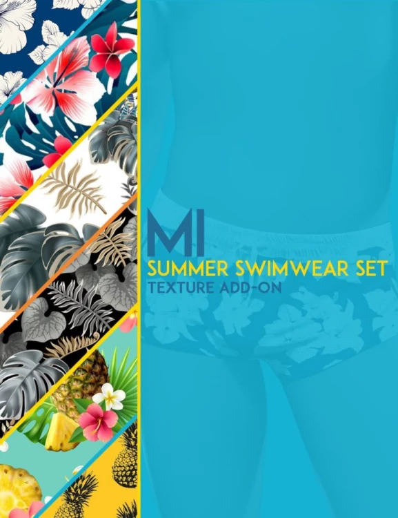 MI Summer Swimwear Set Texture Add-on › daz studio