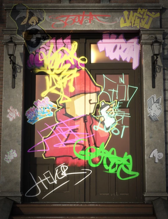 RL Graffiti Tags 2 › daz studio