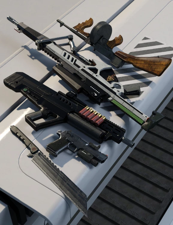 Amelia Weapons Collection › daz studio
