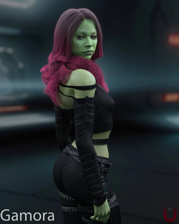 Gamora for G8.1F and G9 › daz studio
