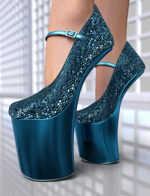 Heelless Shoes for Genesis 9 › daz studio