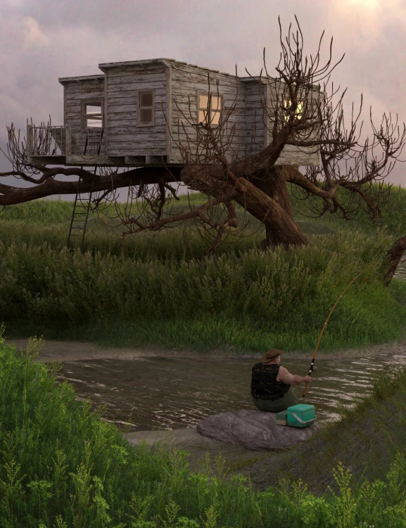 Island Hut › daz studio