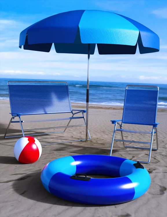 FH Beach Props › daz studio