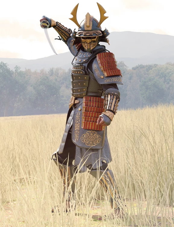 dForce Imperial Tech-Samurai Armor for Genesis 9 › daz studio