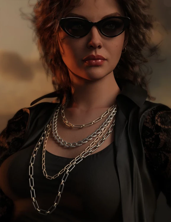 FK dForce Luxe Chains for Genesis 8, 8.1 and 9 Volume 2 › daz studio