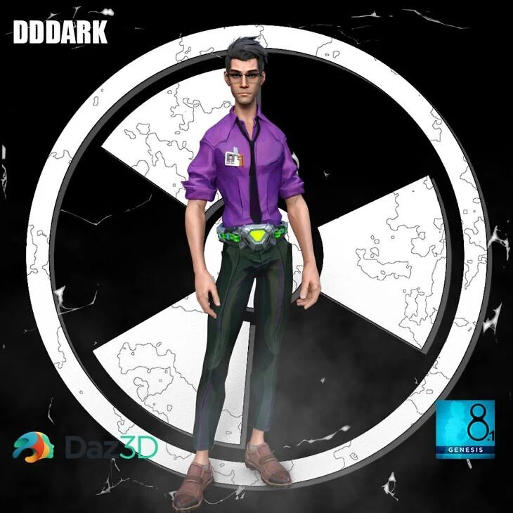 Bruce Banner for G8.1M › daz studio