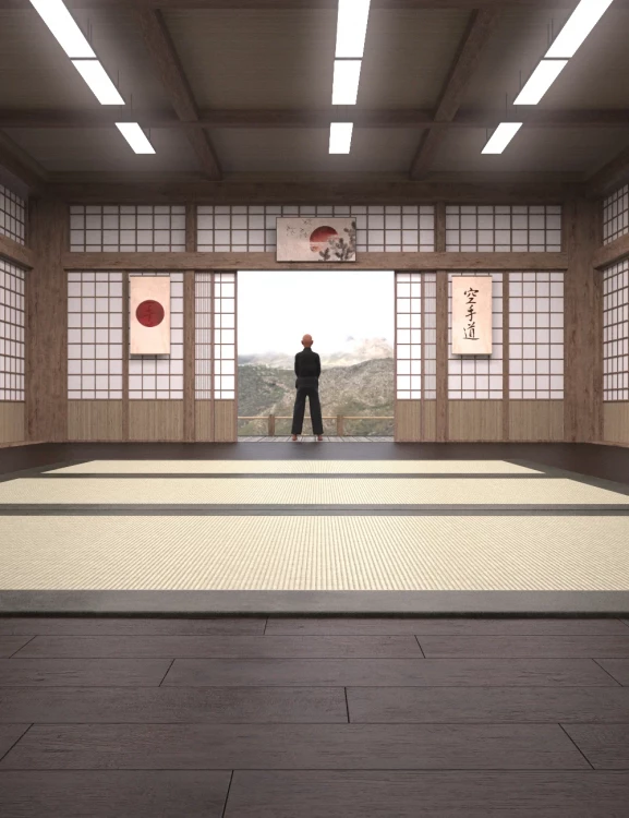 Japanese Dojo Interior › daz studio