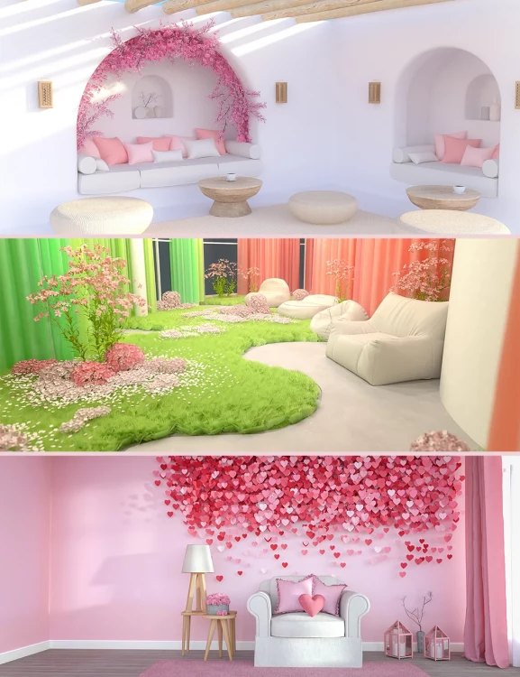 Romantic Photoshoot Backdrop Bundle › daz studio