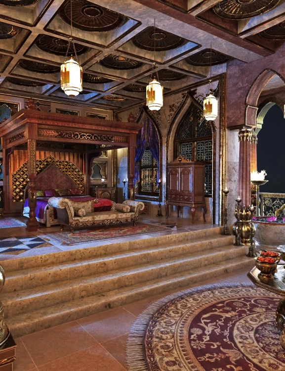 XI Arabian Palace Bedroom › daz studio