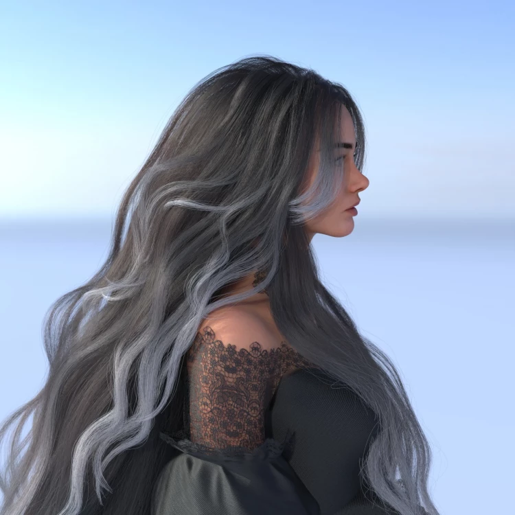 dForce Mythic Long Hair for Genesis 9 › daz studio