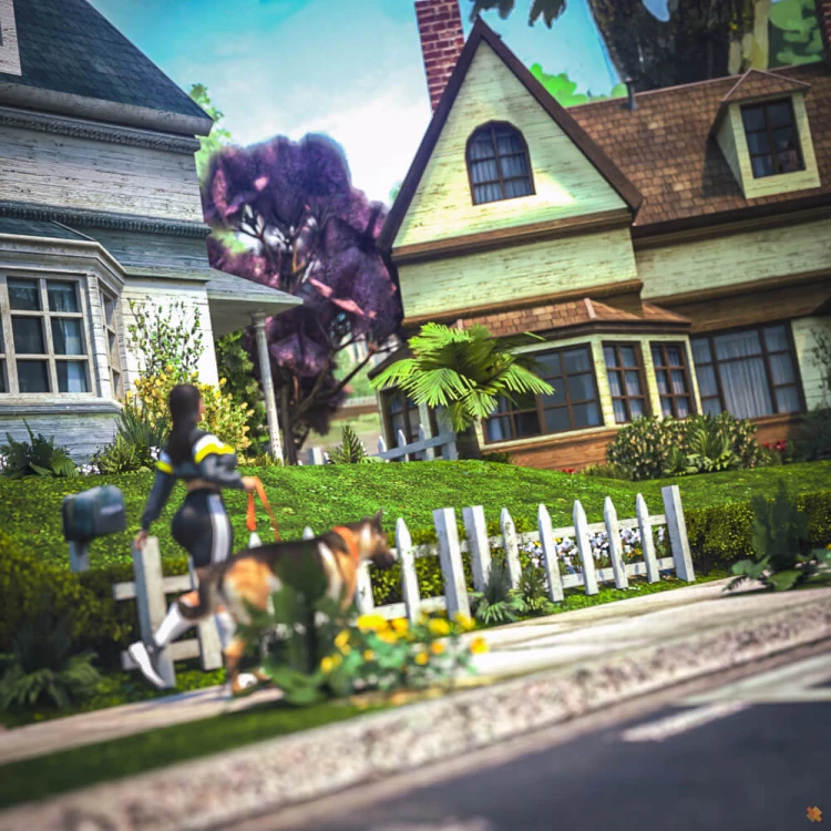 The Movies – Suburbs › daz studio