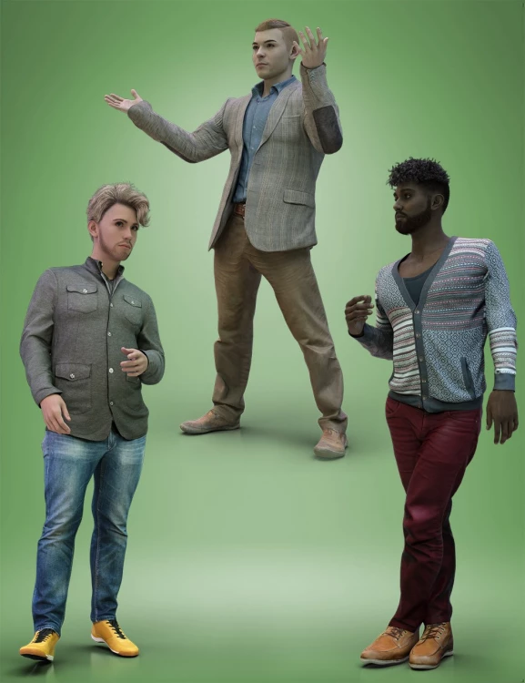 dForce Casual Clothing Outfits Volume 1 for Genesis 9 › daz studio