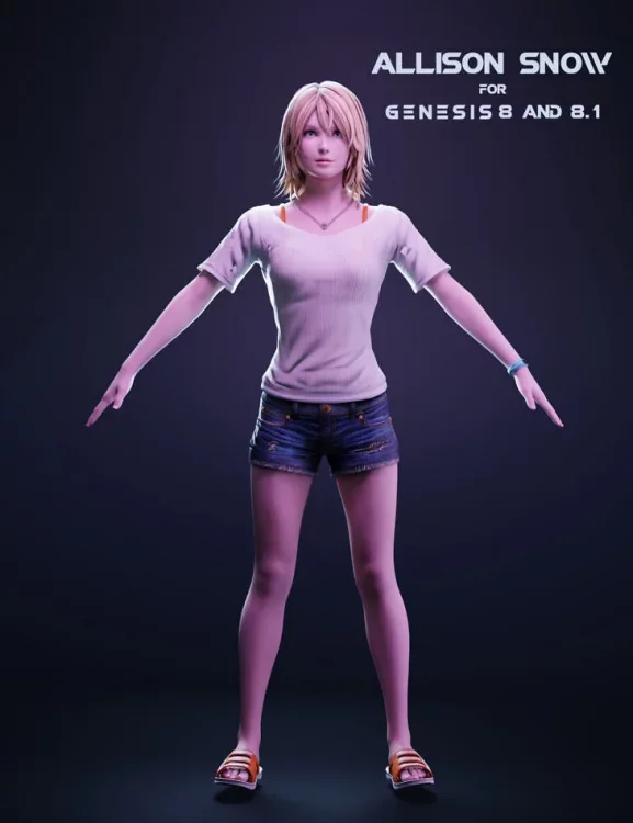 Allison Snow For Genesis 8 and 8.1 Female › daz studio