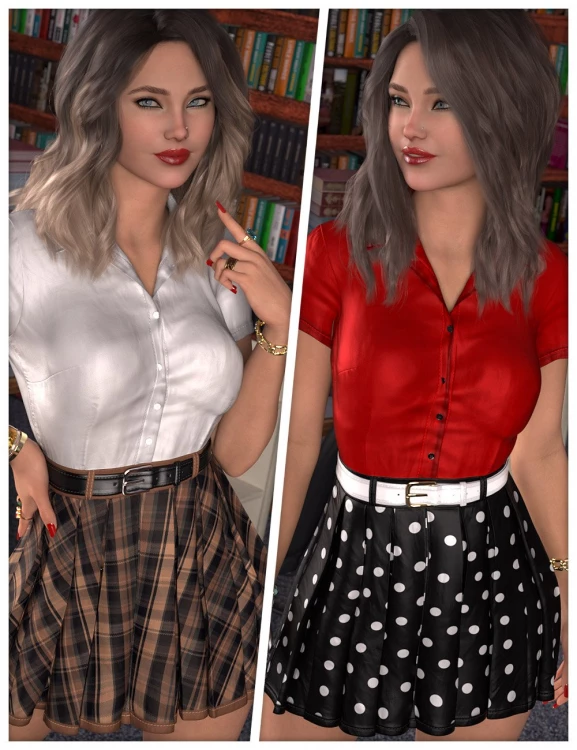Academic Textures for dForce SU College Style Dress › daz studio