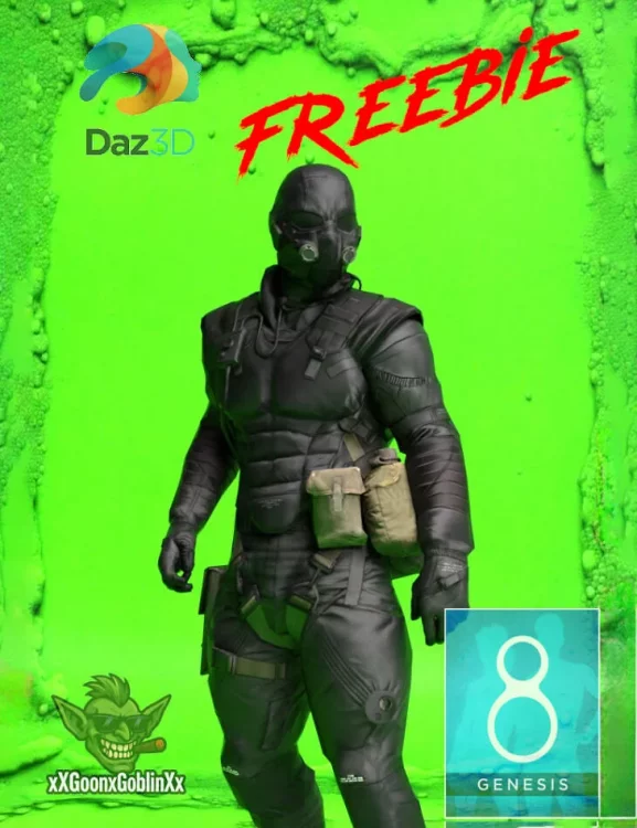 Metal Gear Sneaking Suit for G8M › daz studio