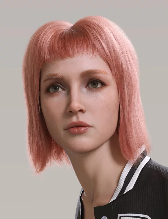 dForce AK Bold Hair for Genesis 9 › daz studio