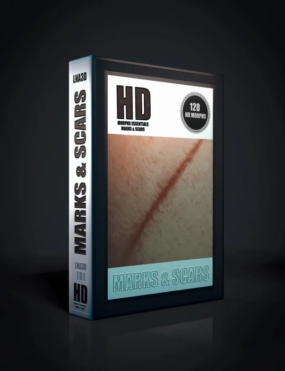 HD Essentials Marks and Scars for Genesis 9 › daz studio