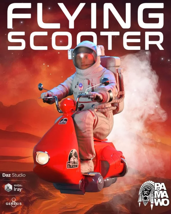 Flying Scooter DS › daz studio