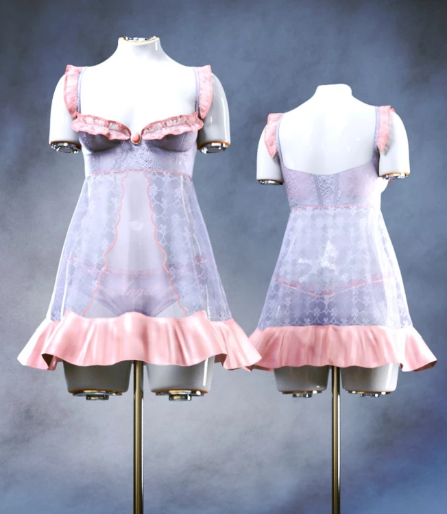 dForce LA Angel Nightwear for Genesis 9 Feminine › daz studio