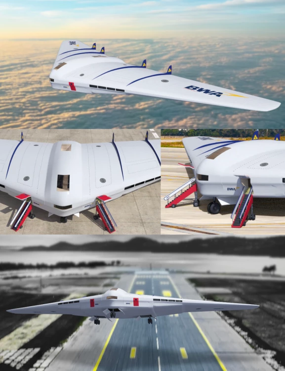 Flying Wing – Blue Angel › daz studio